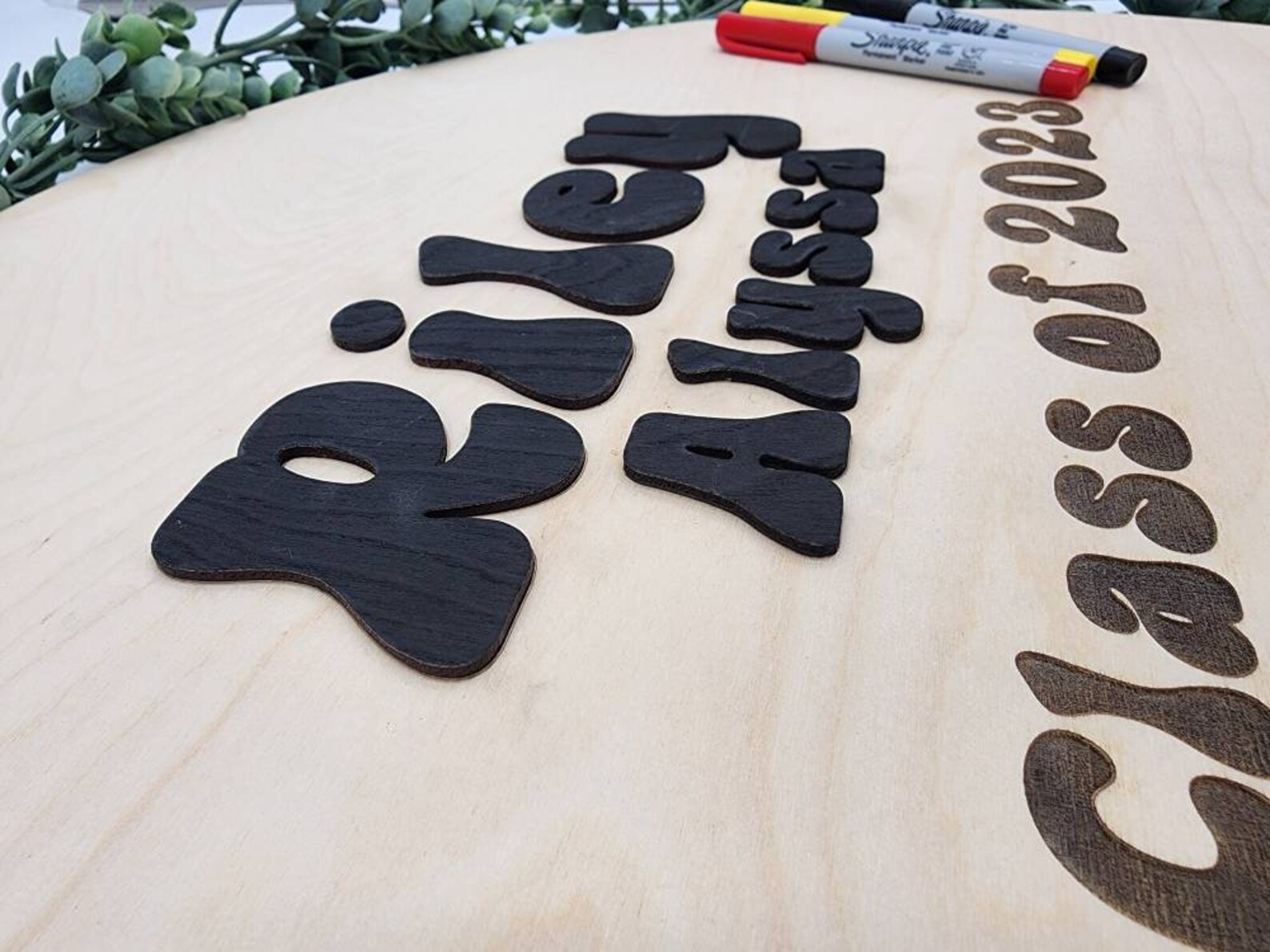 Personalized Graduation Wood Guest Book, Graduation Party Decor ...