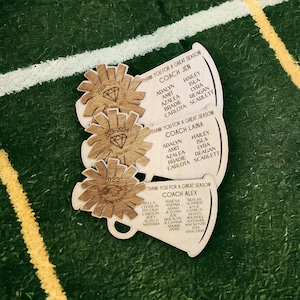 Cheerleading Coach Gift, Cheer Plaque, Team Gift to Coach, Trophy Award ...
