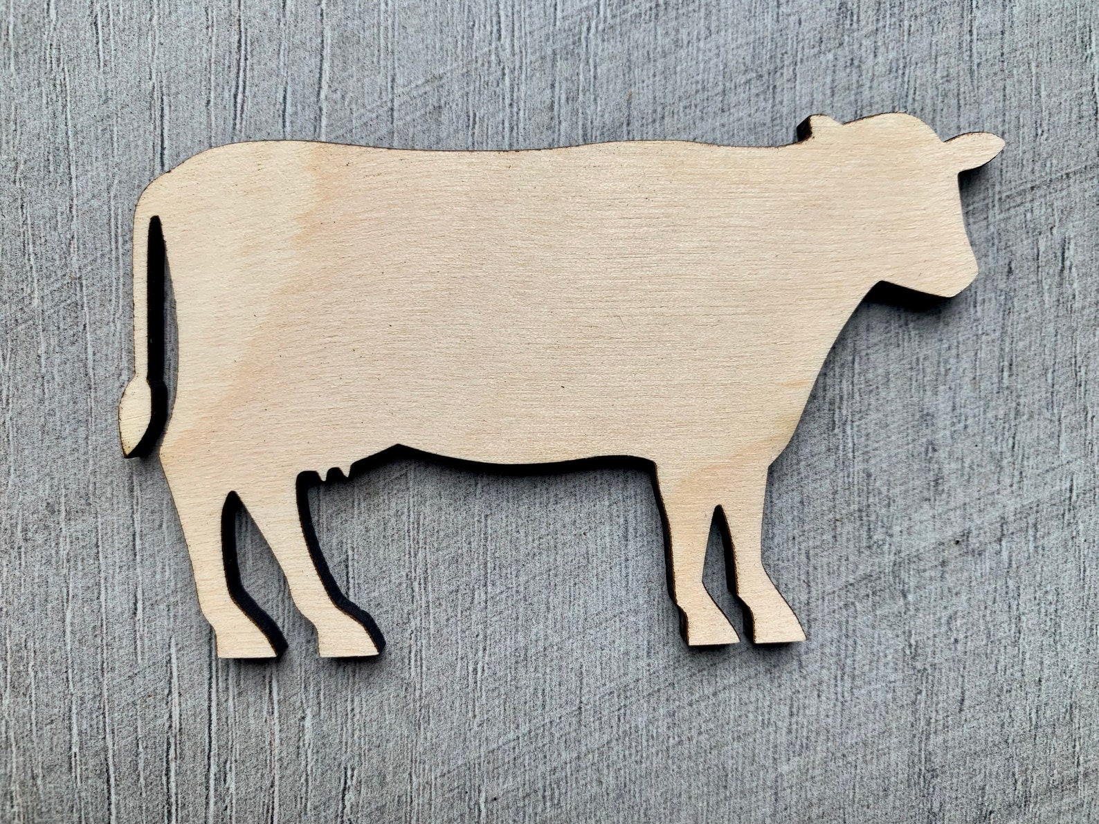 Unfinished Wood Cow Cut Out Blanks DIY Craft Blanks - Etsy