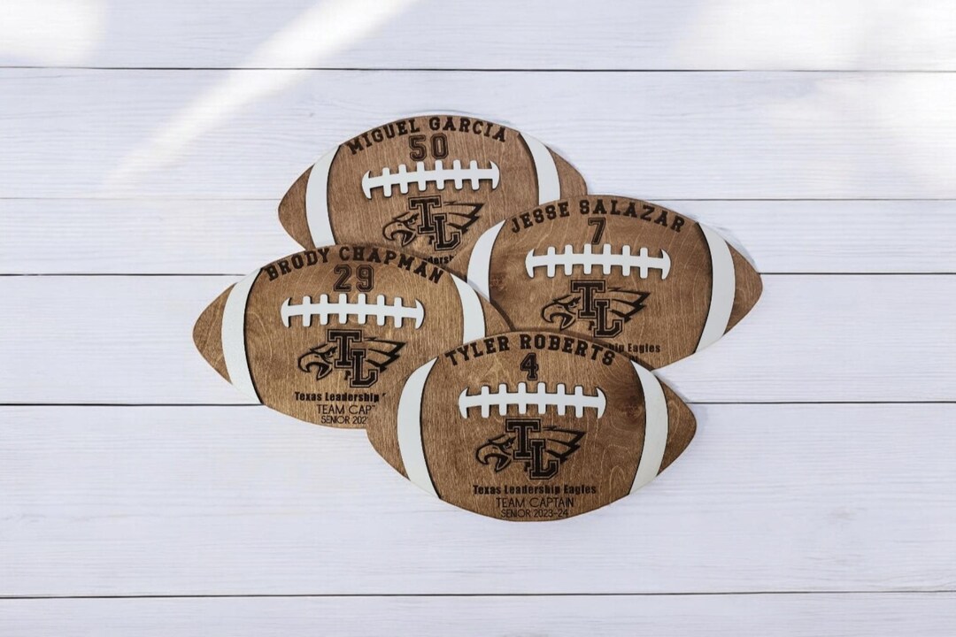 Personalized Football Player Trophy, Team Plaque, Players Statistics ...