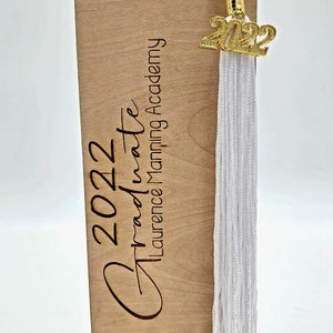 Graduation Tassel Display for Graduate, Personalized Tassel Holder ...