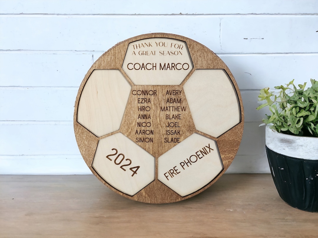 Personalized Soccer Coach's Plaque, Thanks Coach for A Great Season ...