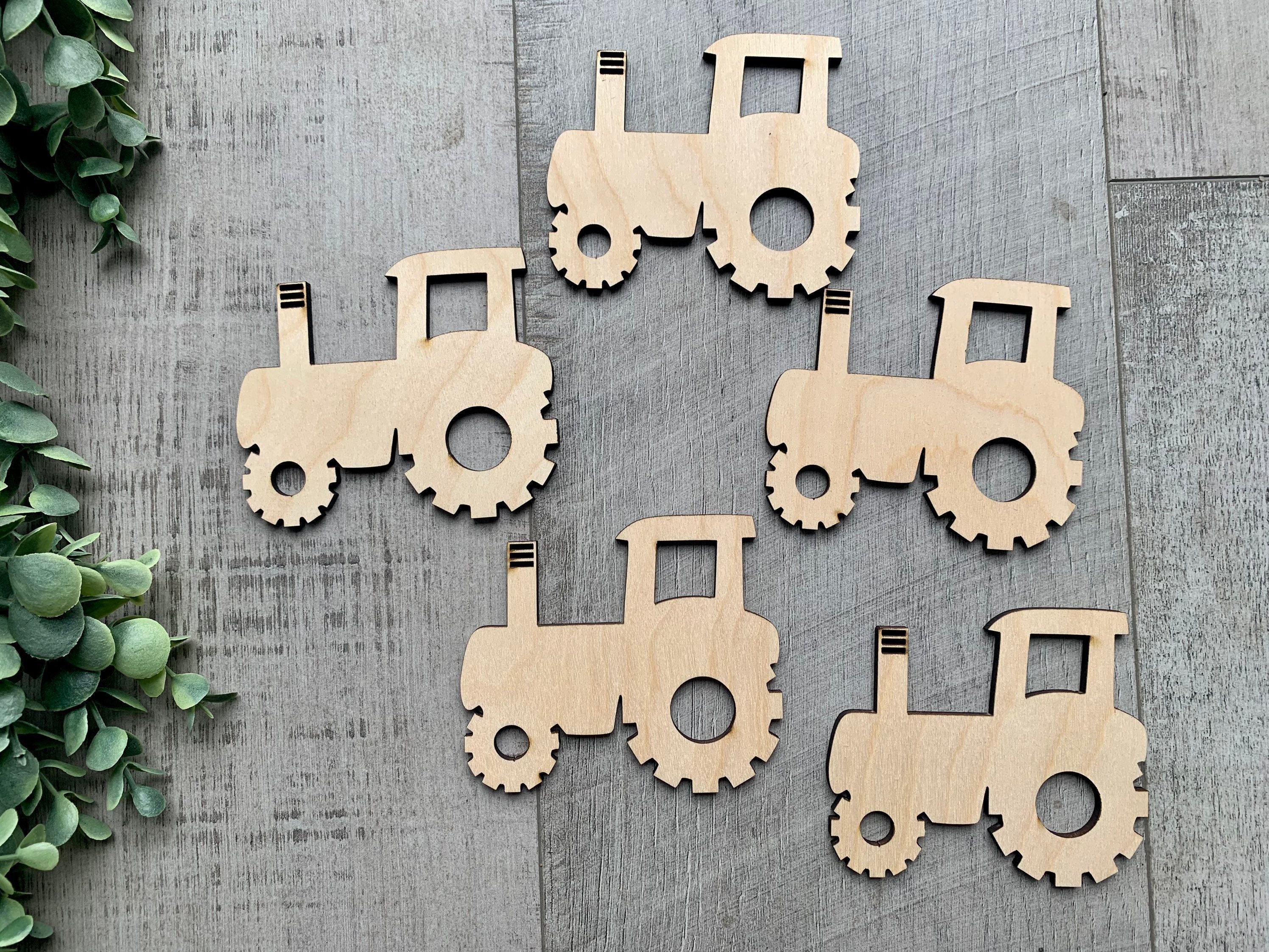 Unfinished Wood Tractor Cut Out Blanks DIY Craft Blanks - Etsy