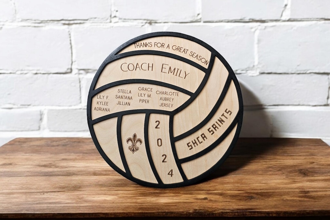 Personalized Volleyball Coach Plaque, Thank You Volleyball Gift ...