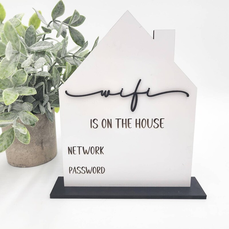 Wifi Password Sign - Etsy