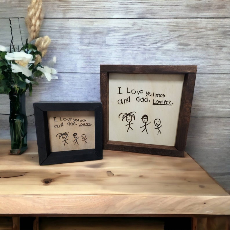 Personalized Handwriting Sign, Handwritten Engraved Letter Love Note ...