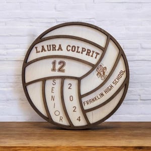 Personalized Volleyball Senior Night Wood Sign | Custom Team Gift - Etsy