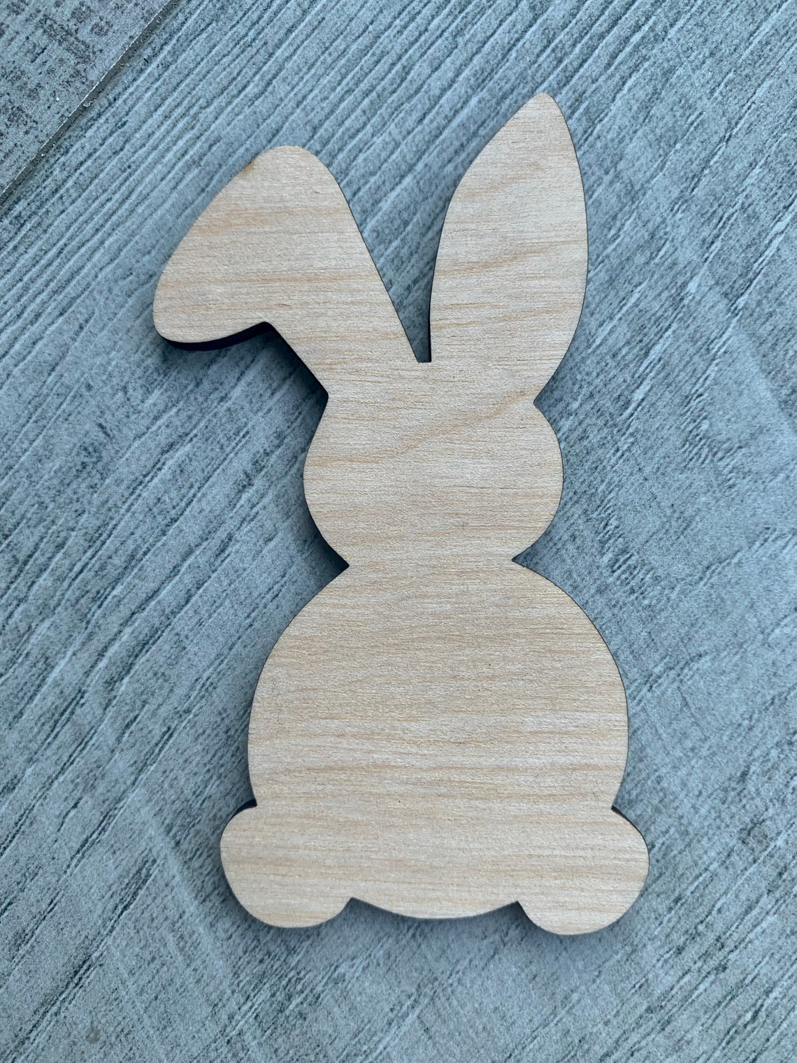 Unfinished Wood Bunny Blanks DIY Craft Blanks, Easter Bunny Craft Wood ...