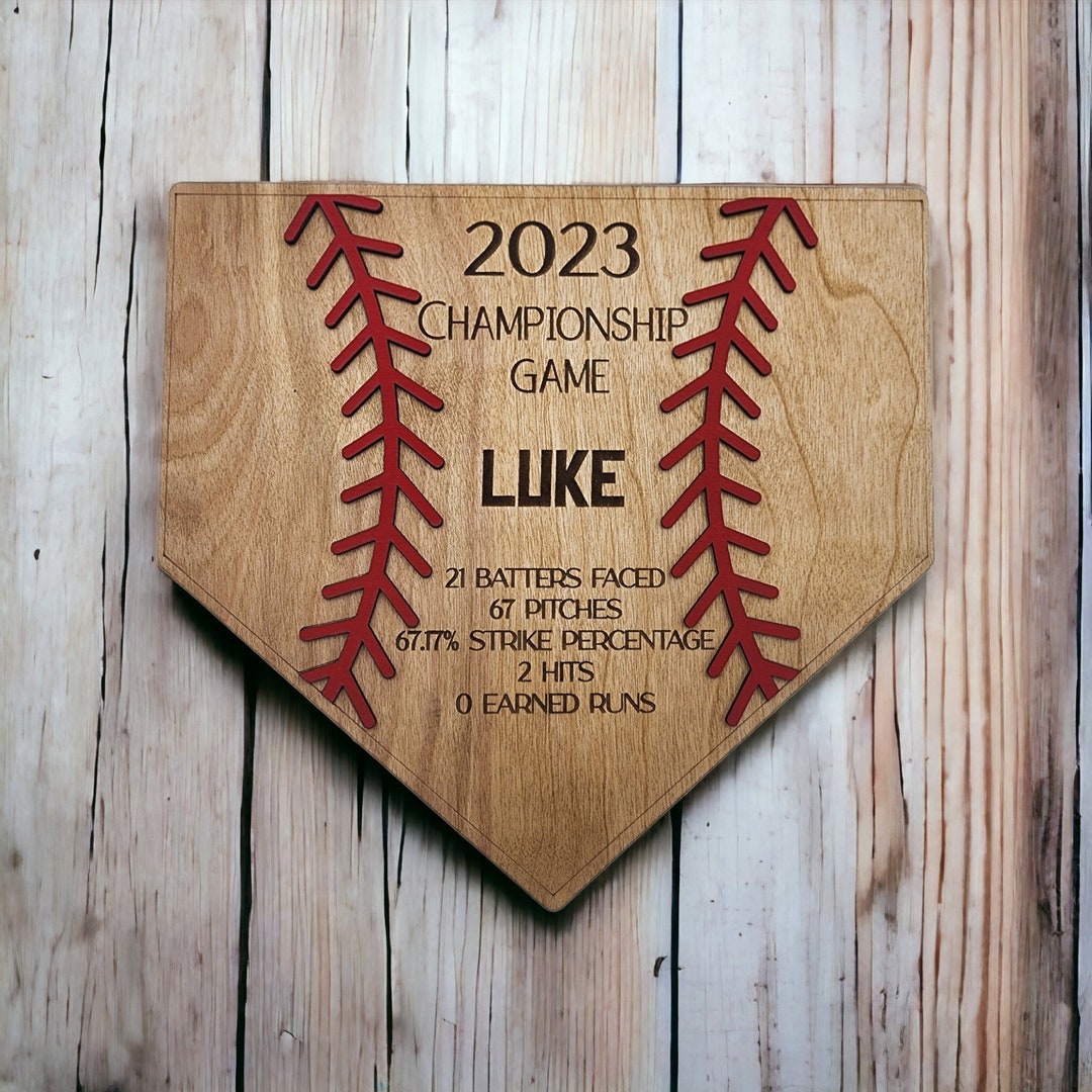 Personalized Baseball Stat Plaque, Custom Players Trophy, End of Season ...