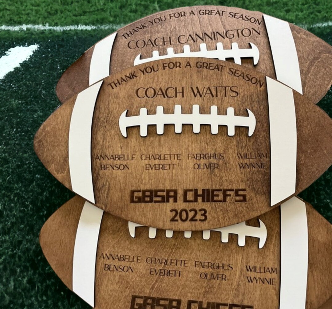 Football Coach Gift, Team Plaque, Thanks for A Great Season Coach ...