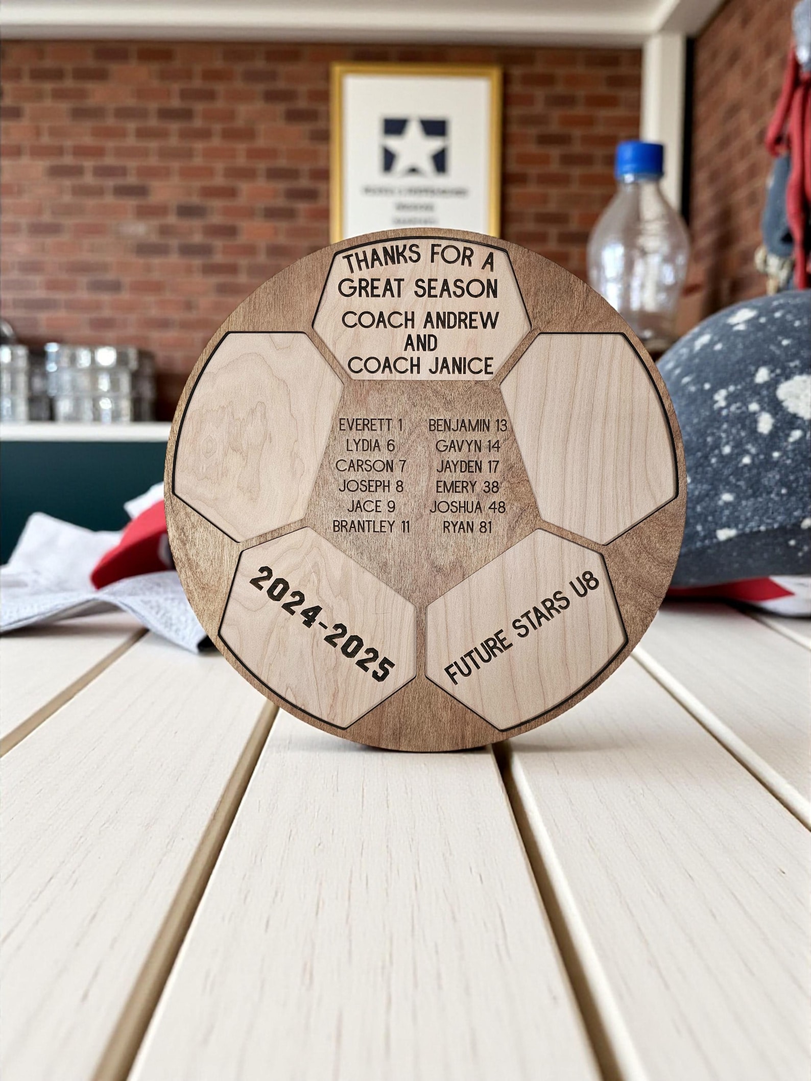 Personalized Soccer Coach's Plaque, Thanks Coach for A Great Season ...