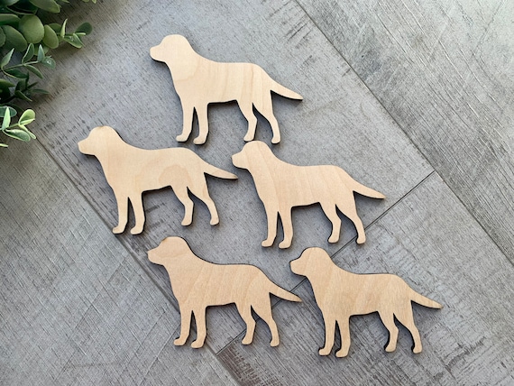 Lab Unfinished Wood Dog Shape Blanks DIY Craft Blanks Labrador - Etsy