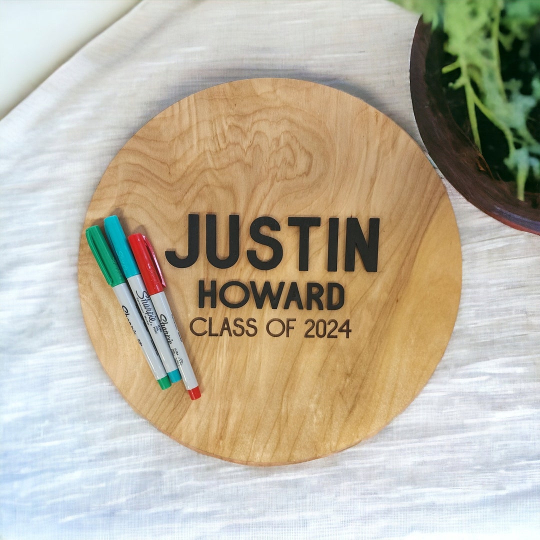 Personalized Graduation Wood Guest Book, Graduation Party Decor ...