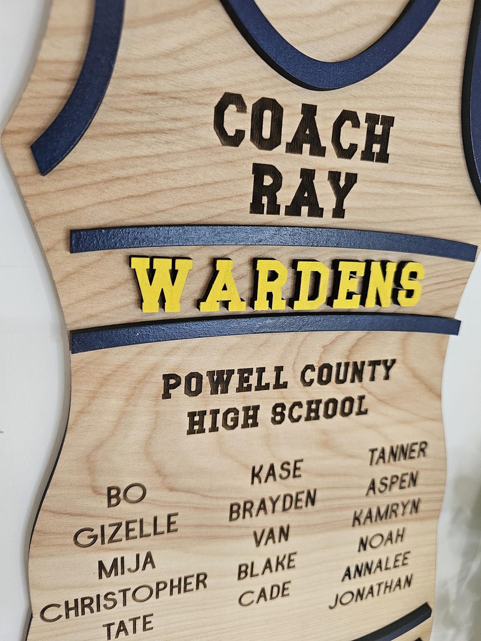 Personalized Wrestling Coach Plaque | Custom Singlet Wood Sign ...