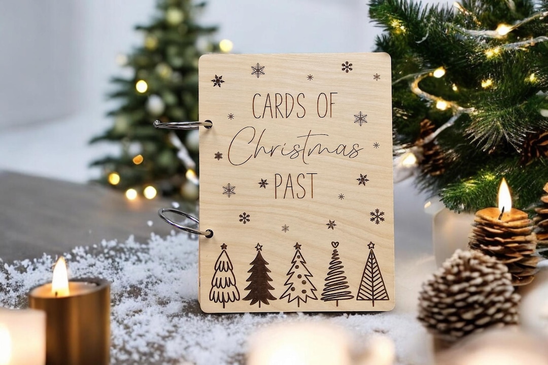 Personalized Christmas Card Holder, Cards of Christmas Past, Greeting ...