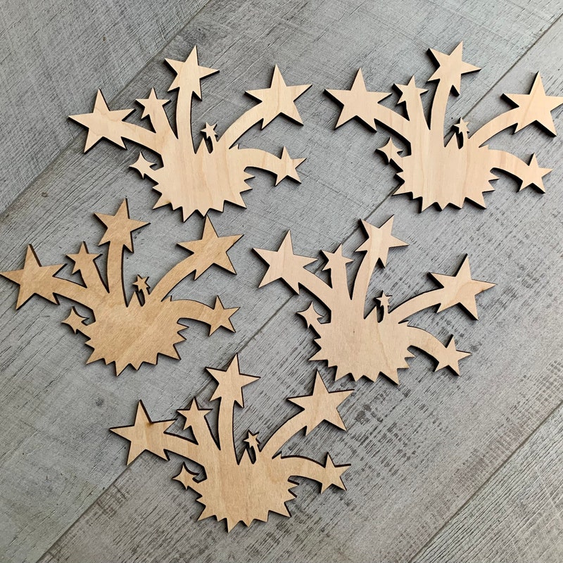 Wood Fireworks - Etsy