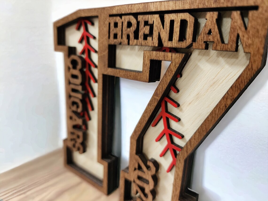 Custom Baseball Senior Gift, Baseball Number, Senior Night Gift, Sports ...