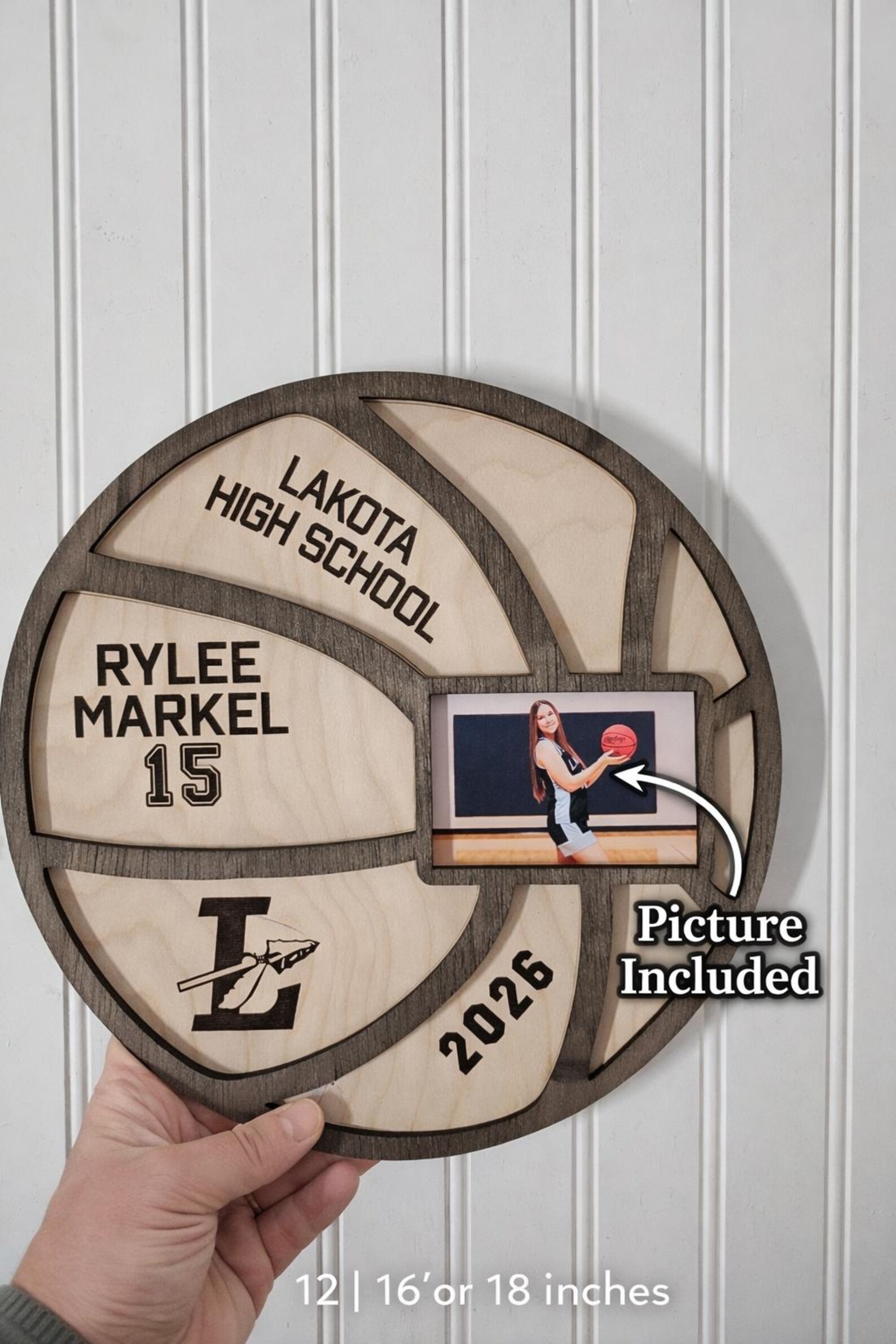 Personalized Basketball Senior Night Gift With Photo | Custom Wood ...