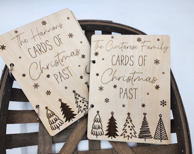 Christmas Card Box Organizer, Christmas Mail Box, Holiday Card Holder ...