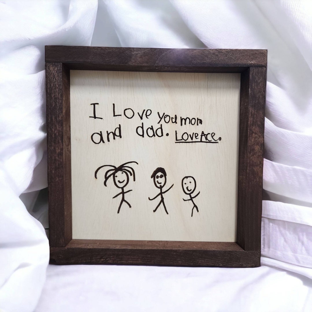 Personalized Handwriting Sign, Handwritten Engraved Letter, Custom ...