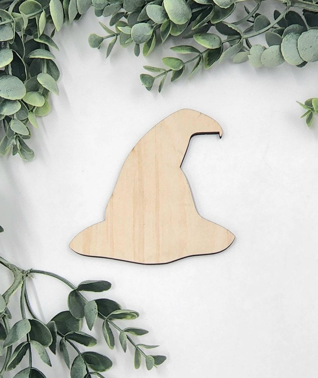 Halloween Witch Hat, Craft Wood Witch Hat Blanks DIY, Fall Craft, Wood ...