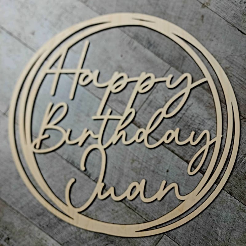 Birthday Name Sign - Etsy