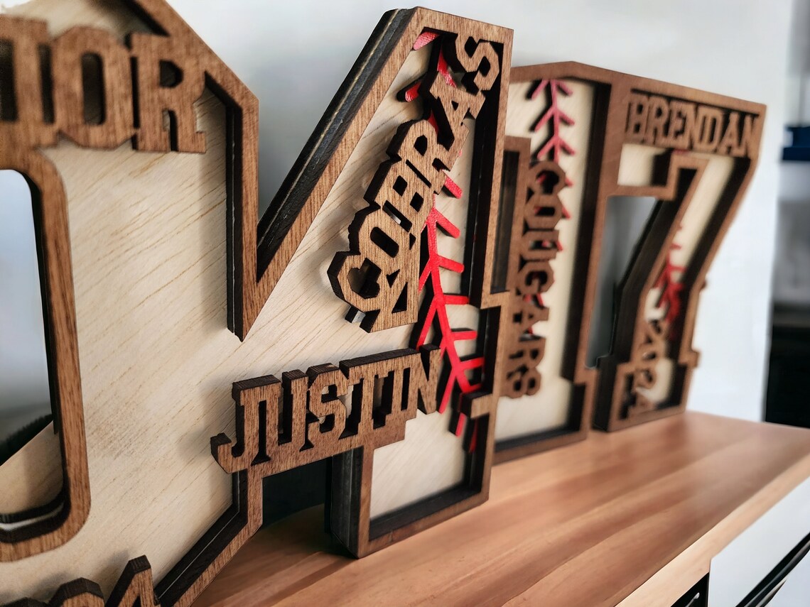 Custom Baseball Senior Gift, Baseball Number, Senior Night Gift, Sports ...
