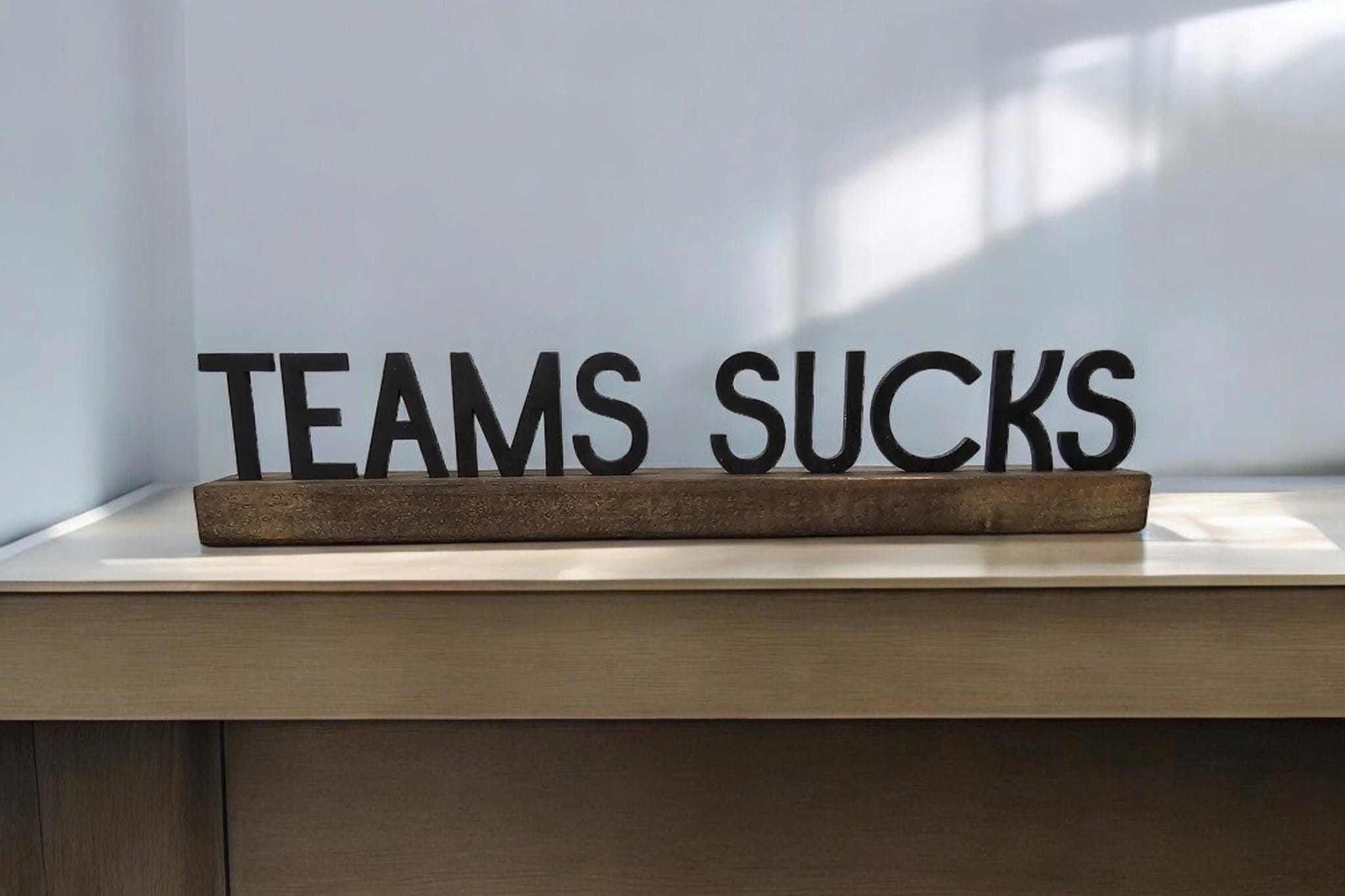 Custom Desk Sign Tabletop Quotes, Funny Desk Sign, Statement ...