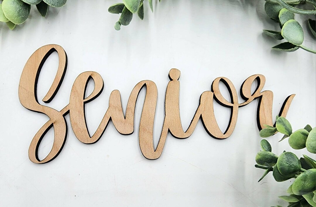 Senior Wood Cutout, Senior Picture Prop, Graduation Party Decor Photo ...