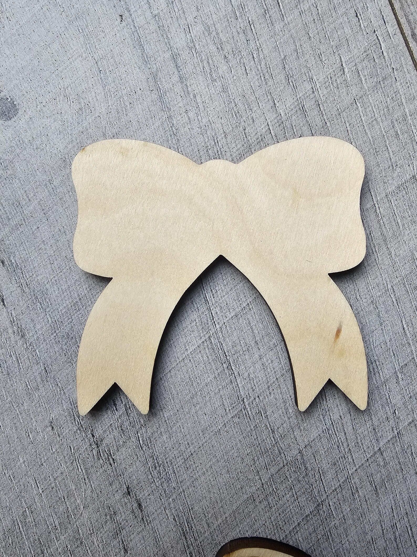 Coquette Bow, Wooden Bow Blank, Wood Crafts, Bow Shape, DIY Craft ...