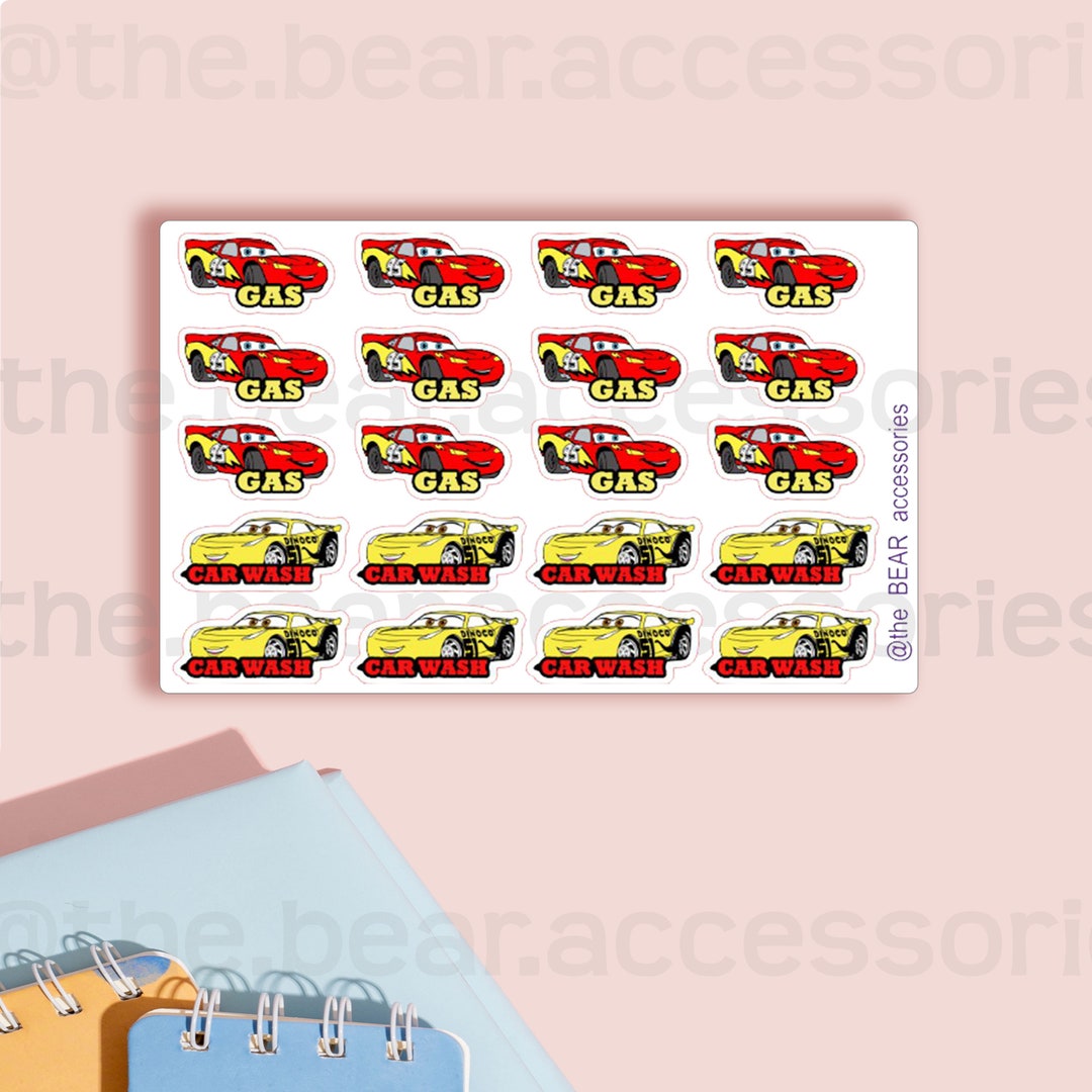 Car Maintenance Planner Stickers- Gas & Car Wash Planner Stickers- Fill ...