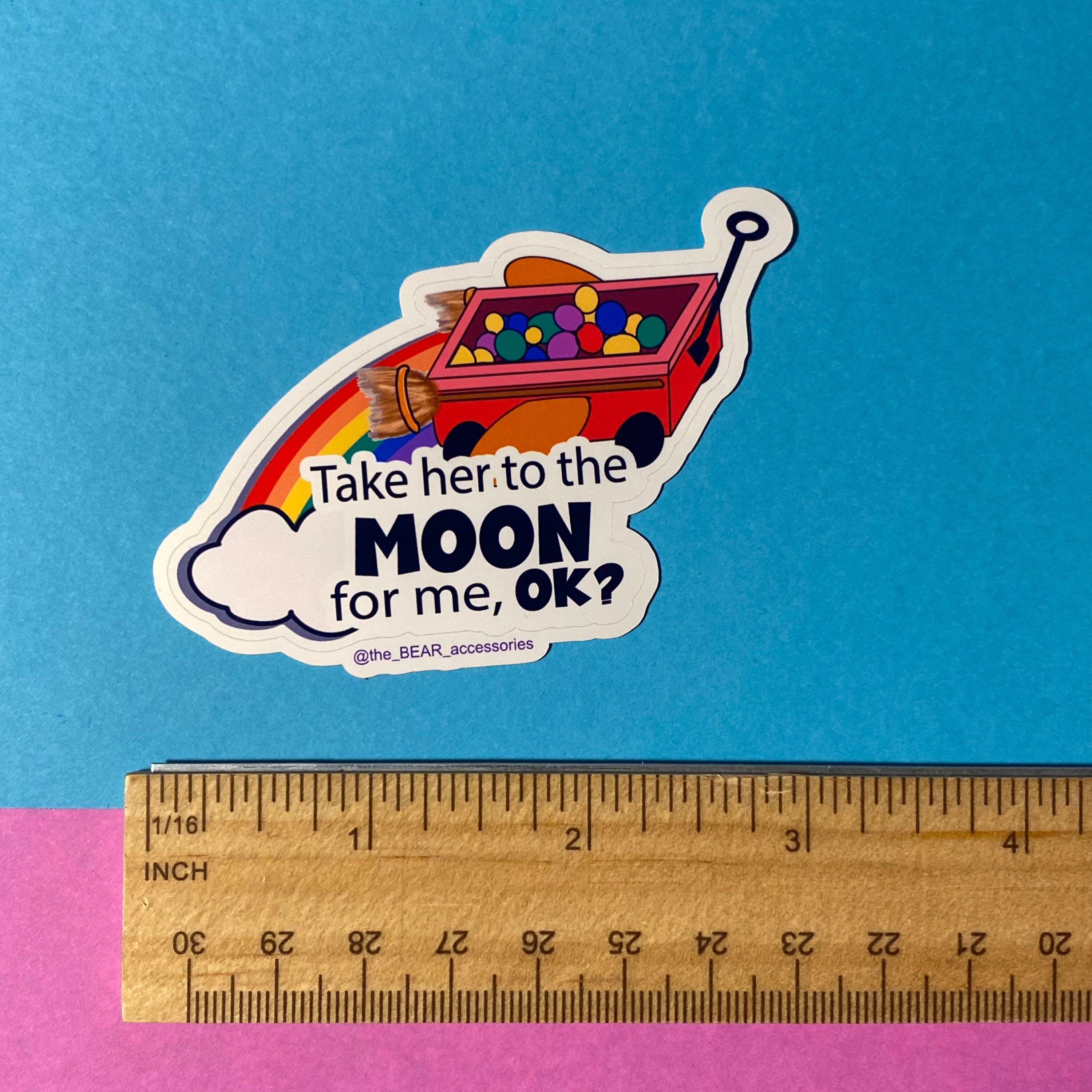 Bing Bong Quote Take Her to the Moon Sticker Inside Out - Etsy