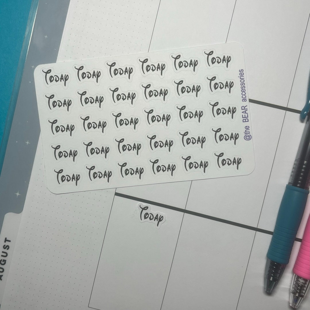 Today Planner Word Stickers- Planner Task Stickers- Thebearaccessories ...