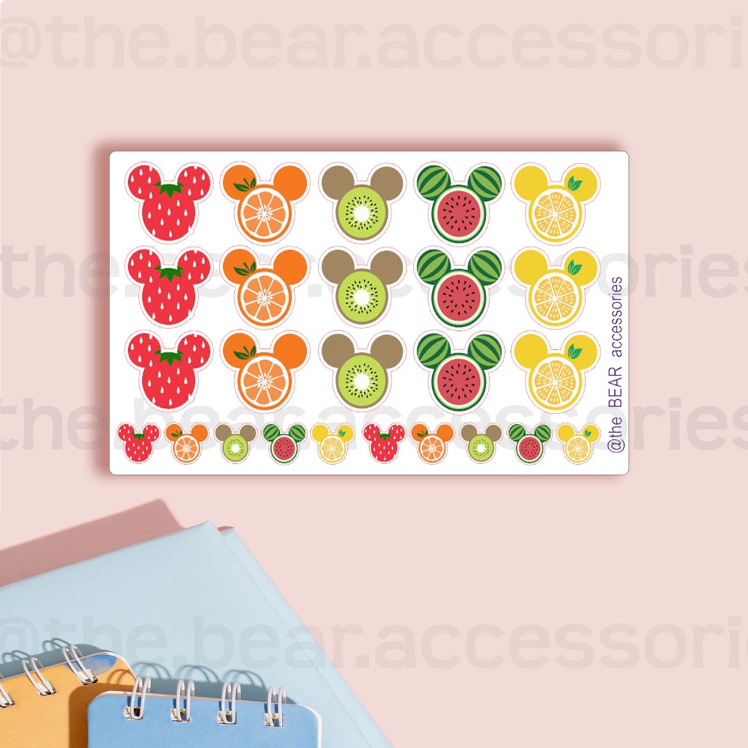 Summer Fruit Paper Planner Icon Stickers- Fruit Stickers- Fruit Planner ...