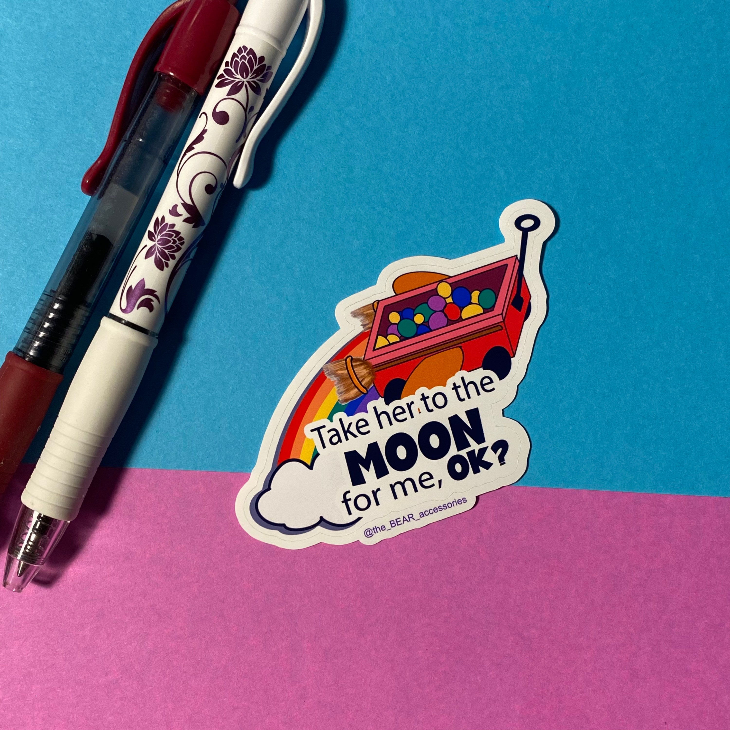 Bing Bong Quote Take Her to the Moon Sticker Inside Out - Etsy