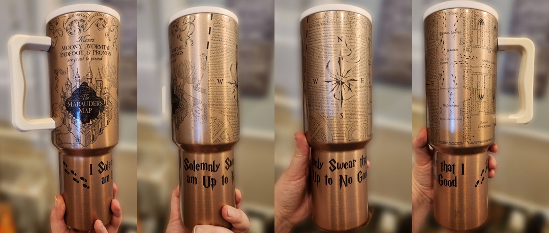 Wizard Map Authentic Simple Modern Trek 40oz Sublimated - Etsy