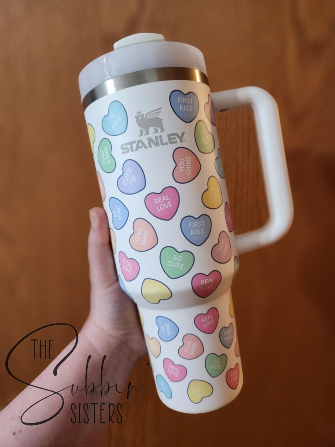 Conversation Hearts Candy Authentic Stanley Quencher 40oz Sublimated Valentines FROST - Etsy