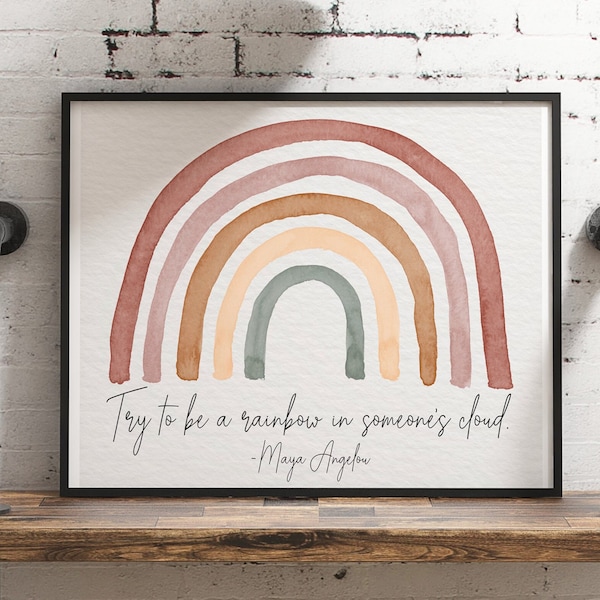 Maya Angelou Quote - Etsy