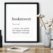 Booktrovert Definition Wall Art Print, Bookish Poster, Bookish Artwork ...