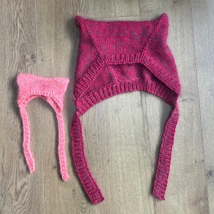 PATTERN Matching Knitted Hats for You and Your Cat - Etsy