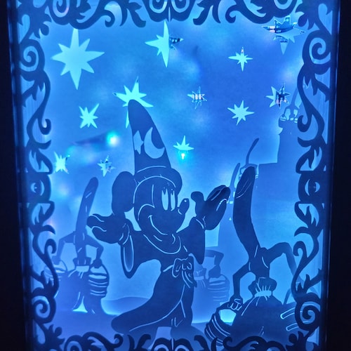 LIGHTBOX MICKEY FANTASIA - Etsy