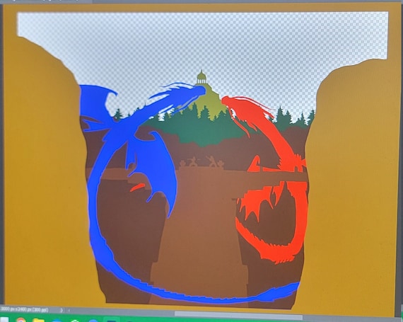 Avatar Shadowbox Frame TEMPLATE | Etsy