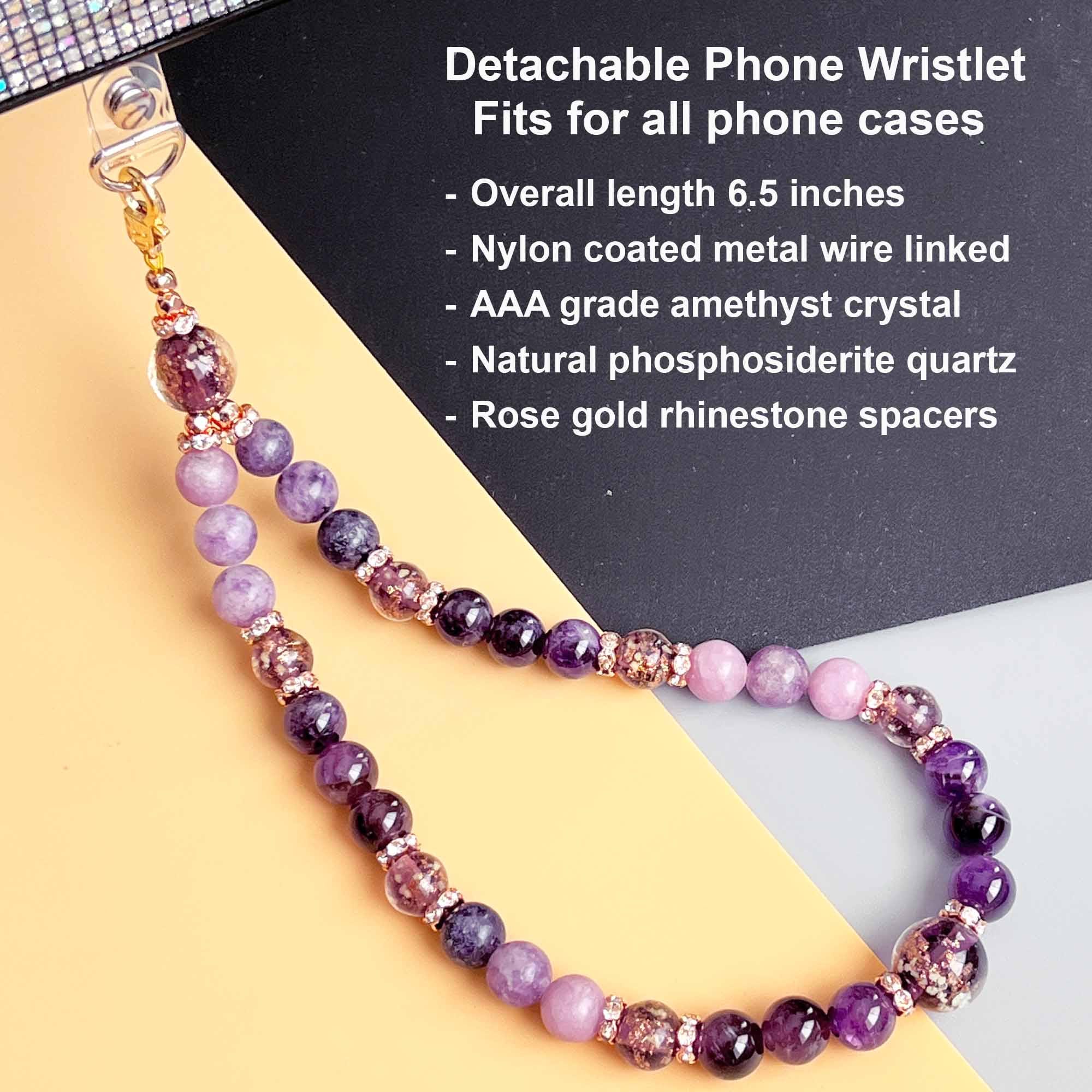 ARTSY Crafts Beaded Phone Wrist Strap, Glow in the Dark Firefly Beads ...