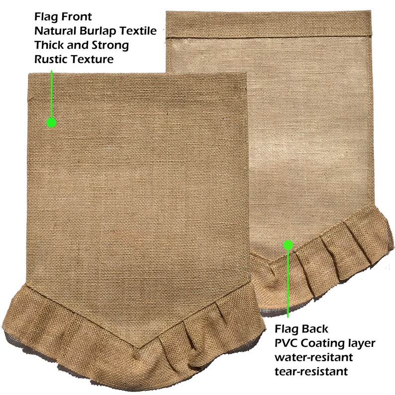 2 Pcs 12x18 Blank Garden Flags For Diy Blank Burlap Etsy