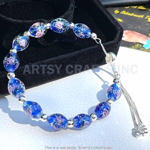Oval Shaped Glow in the Dark Firefly Bead Bracelets, Adjustable ...