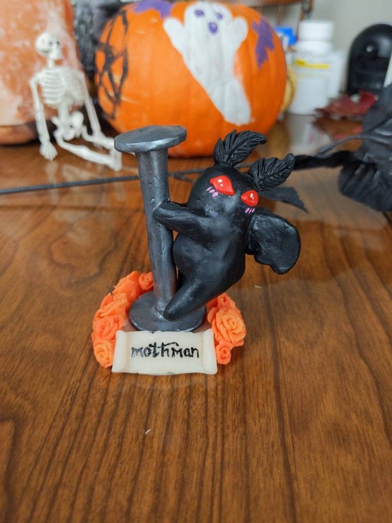 Sexy Mothman Polymer Clay Figurine Etsy