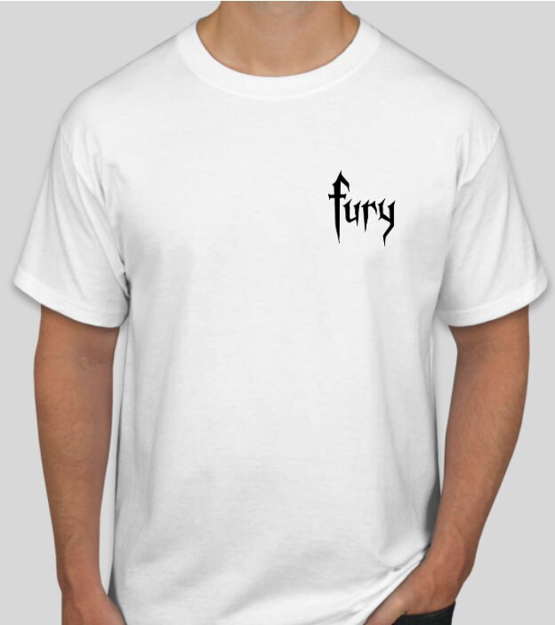 Honda Fury Skull With Wings Poly Cotton T-shirt Front and Back Design ...