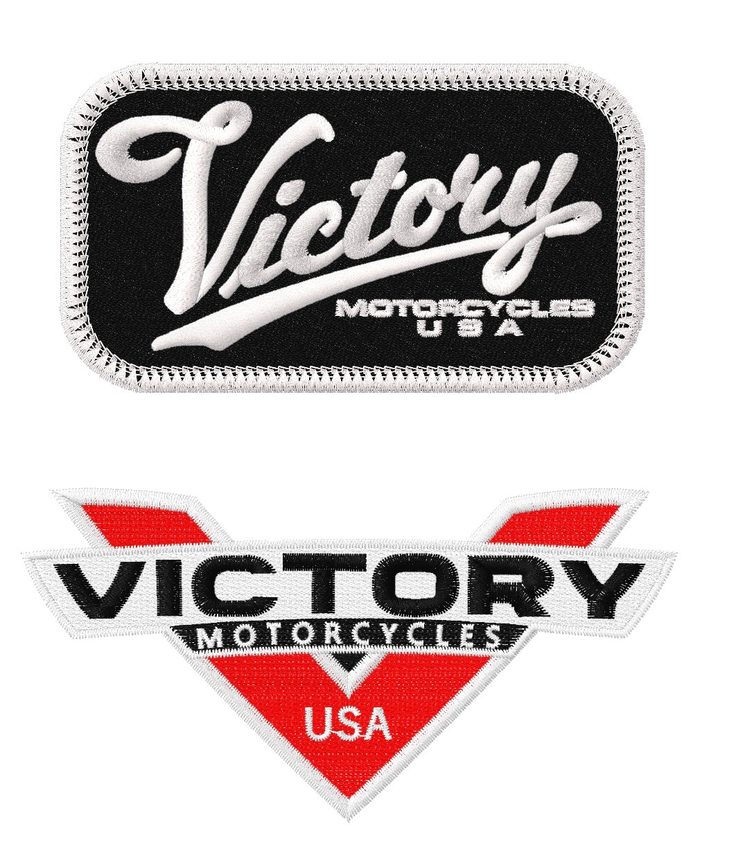 Victory Motorcycle Cut Patch Full Embroidery Made in the - Etsy