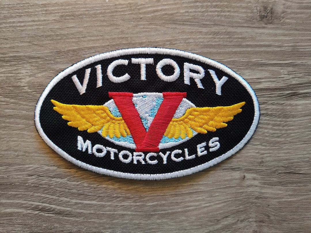 Vintage Victory Motorcycle Oval Patch Full Embroidery Made in the U.S.A. Veteran Owned - Etsy