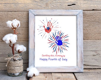 4th of July Handprint Art: Patriotic Keepsake Craft - 2025 Printable ...